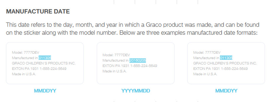 Where do I find my product's manufacture date?